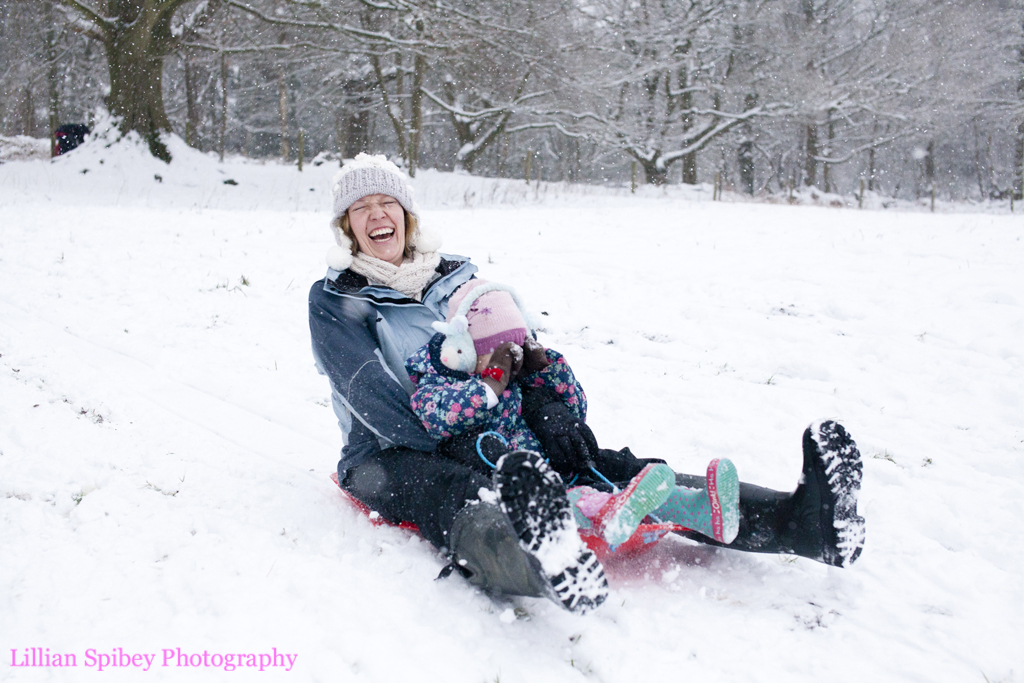 Snow and Sledging! – Lillian Spibey Photography